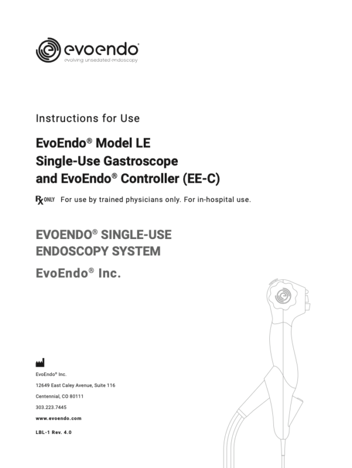 EvoEndo® IFU - Instructions for Use